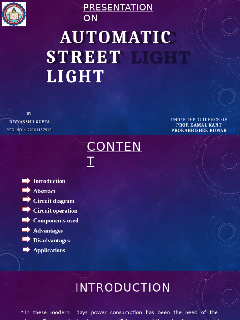 Automated Street Light | PDF | Resistor | Light Emitting Diode