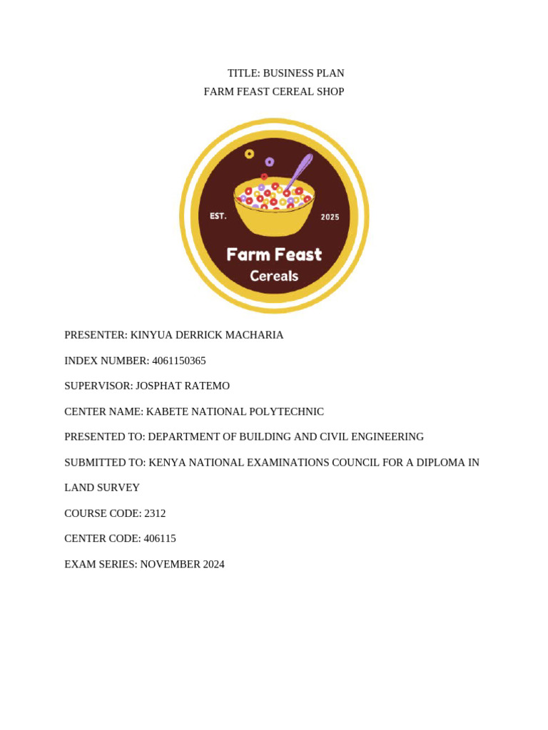 4061150365 - KINYUA DERRICK MACHARIA | PDF | Expense | Sales