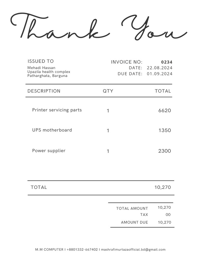 Tax Invoice Templates | PDF