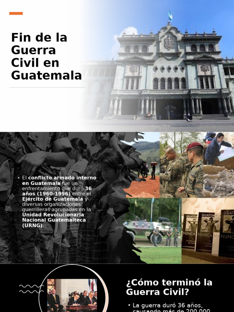Fin de La Guerra Civil en Guatemala | PDF