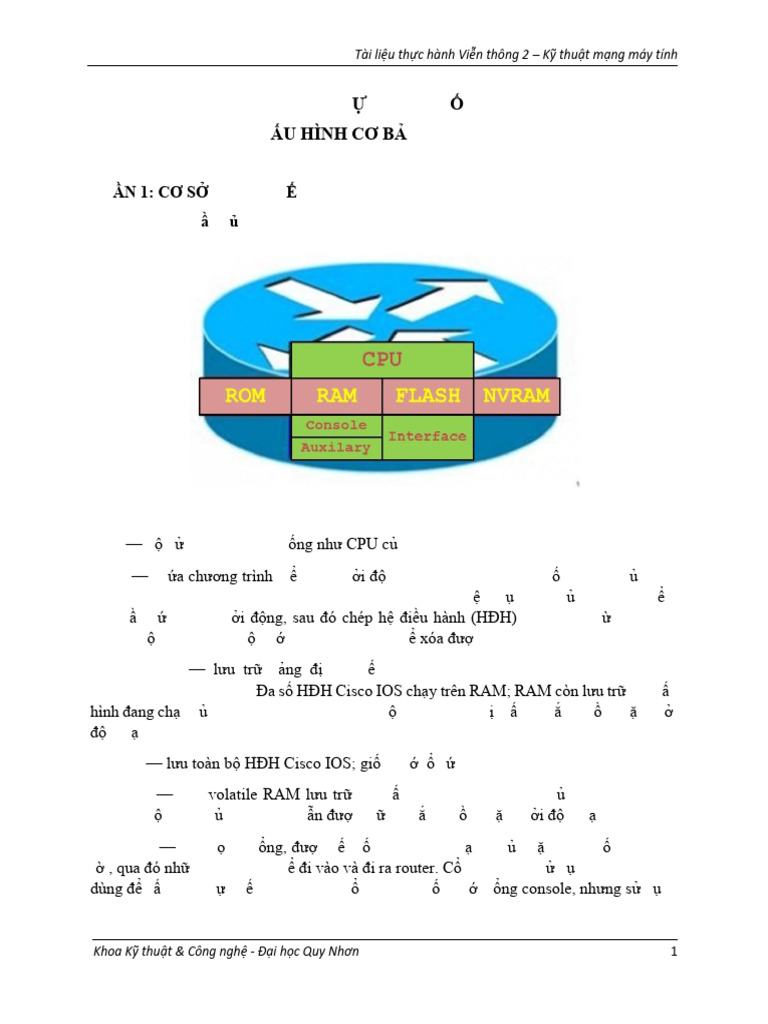 Bai 1 -Cau hinh thong so co ban cho Router | PDF