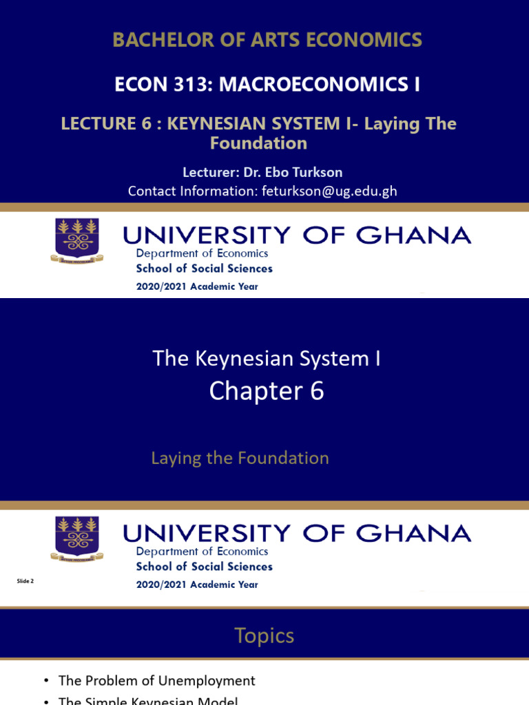Lecture 6, 7 and 8 Keynesian System is-LM Analysis 2020-2021 | PDF ...