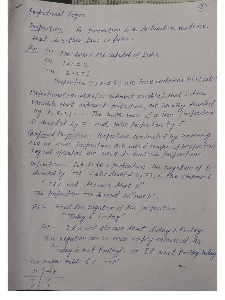 unit 1 discrete mathematics | PDF | Mathematical Proof | First Order Logic