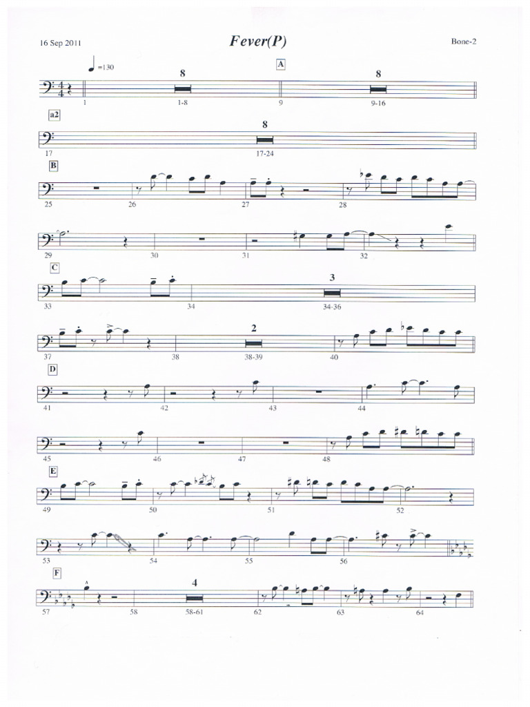 Fever (P) Trombone 2 | PDF