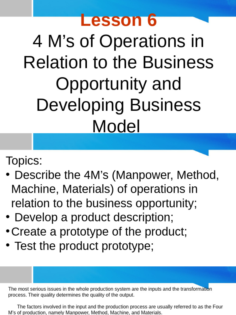 Group 1 Report Lesson 6 | PDF | Supply Chain | Business Model