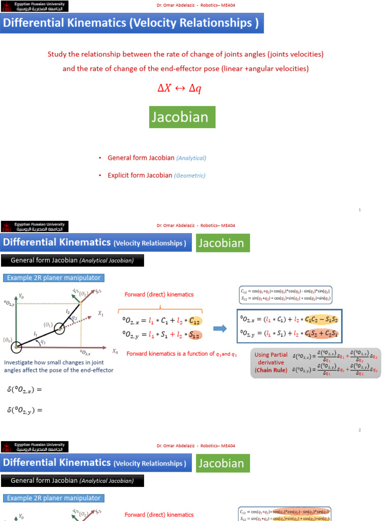 5a- jacob. | PDF | Kinematics | Derivative