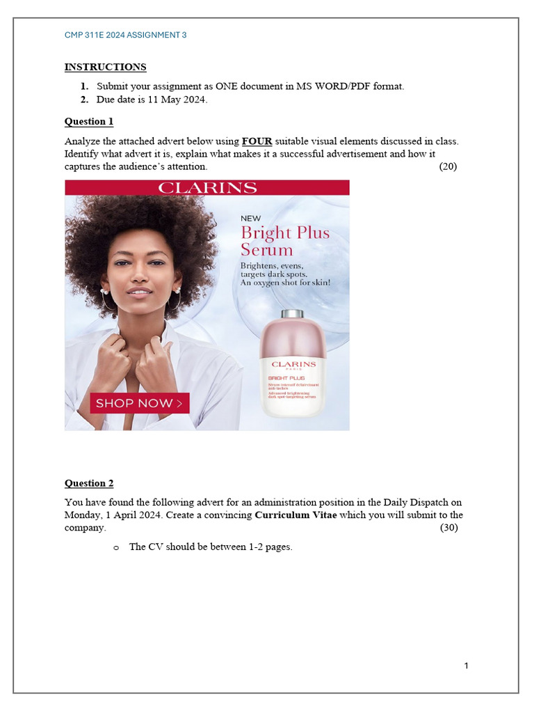 CMP 311E Assignment Guide | PDF