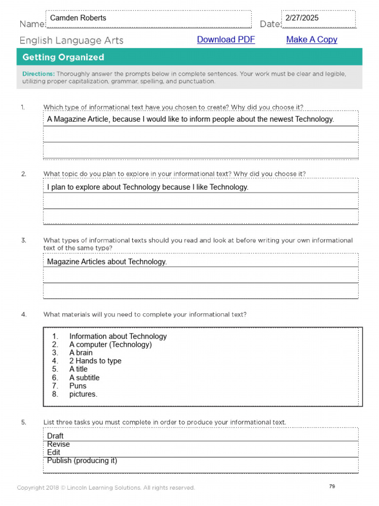 Getting Organized | PDF