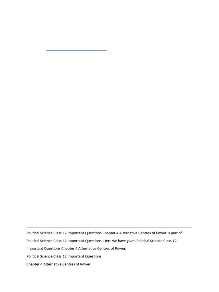 Class 12 Political Science: Alternative Power | PDF | European Union ...