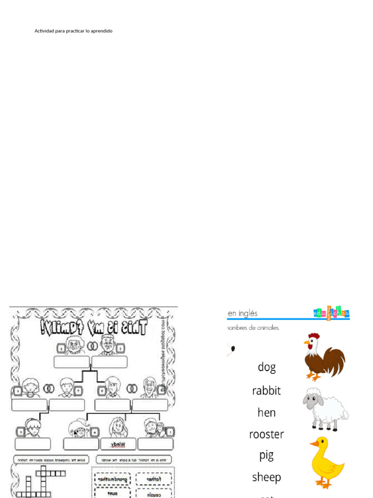 Actividad para practicar lo aprendido | PDF