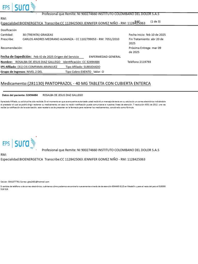 formular | PDF | Medicina | Farmacología