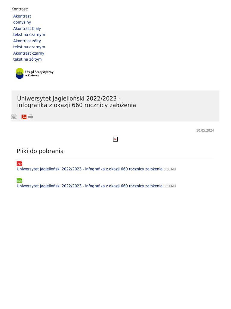 Uniwersytet Jagiellonski 20222023 Infografika Z Okazji 660 Rocznicy Zalozenia | PDF