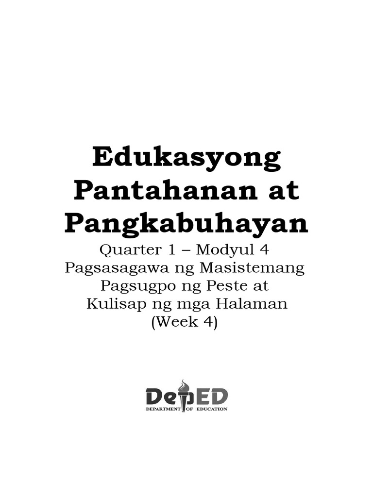 EPP-5 Quarter1 Agri Module4 Week4 - PASSED | PDF