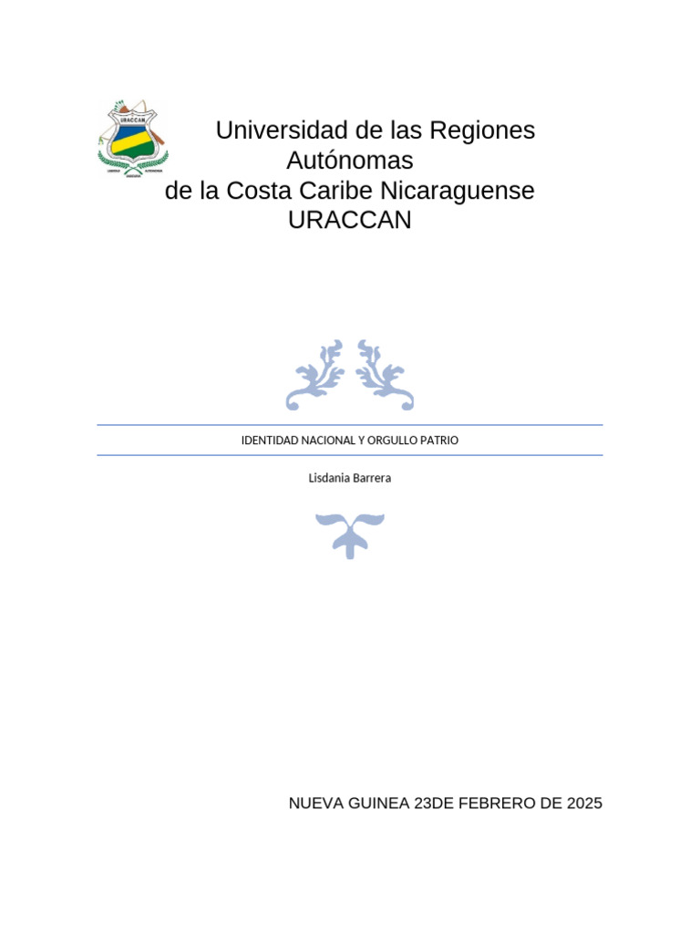 Ensayo. Identidad Nacional Y Orgullo Patrio | PDF | Nicaragua | Maíz