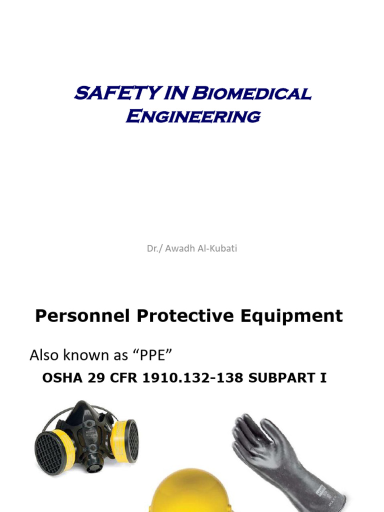 Part 8 - Personal Protective Equipment | PDF | Personal Protective ...