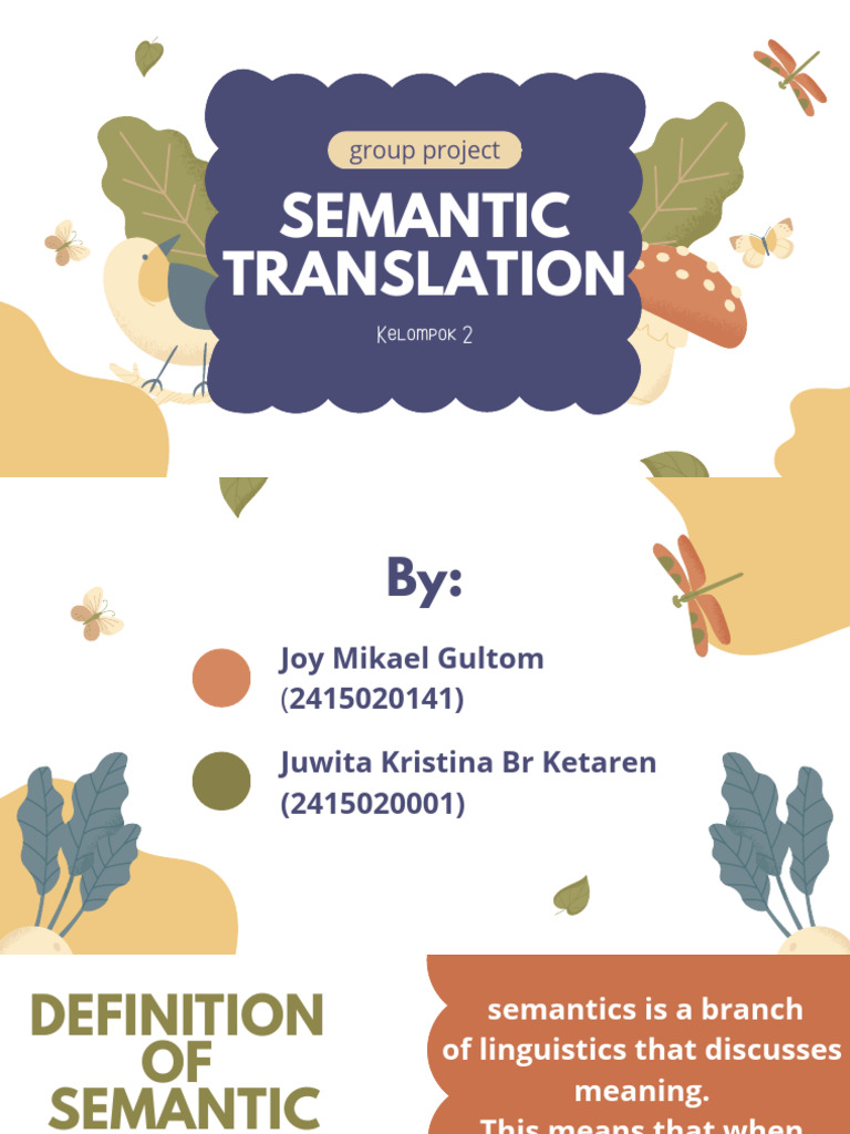 Semantic Translation | PDF