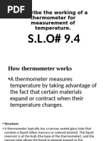 Parts of A Thermometer and Its Function Visual Aids | PDF | Teaching ...