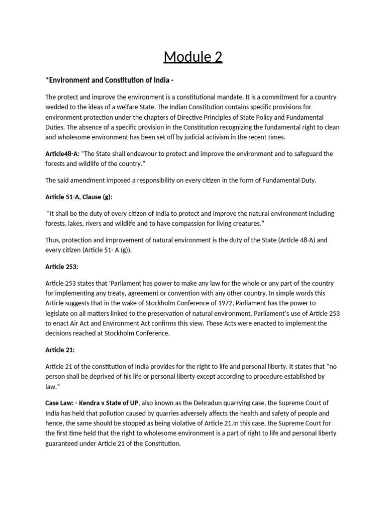 EL Module 2 & 3 | PDF | Ozone Depletion | Habeas Corpus