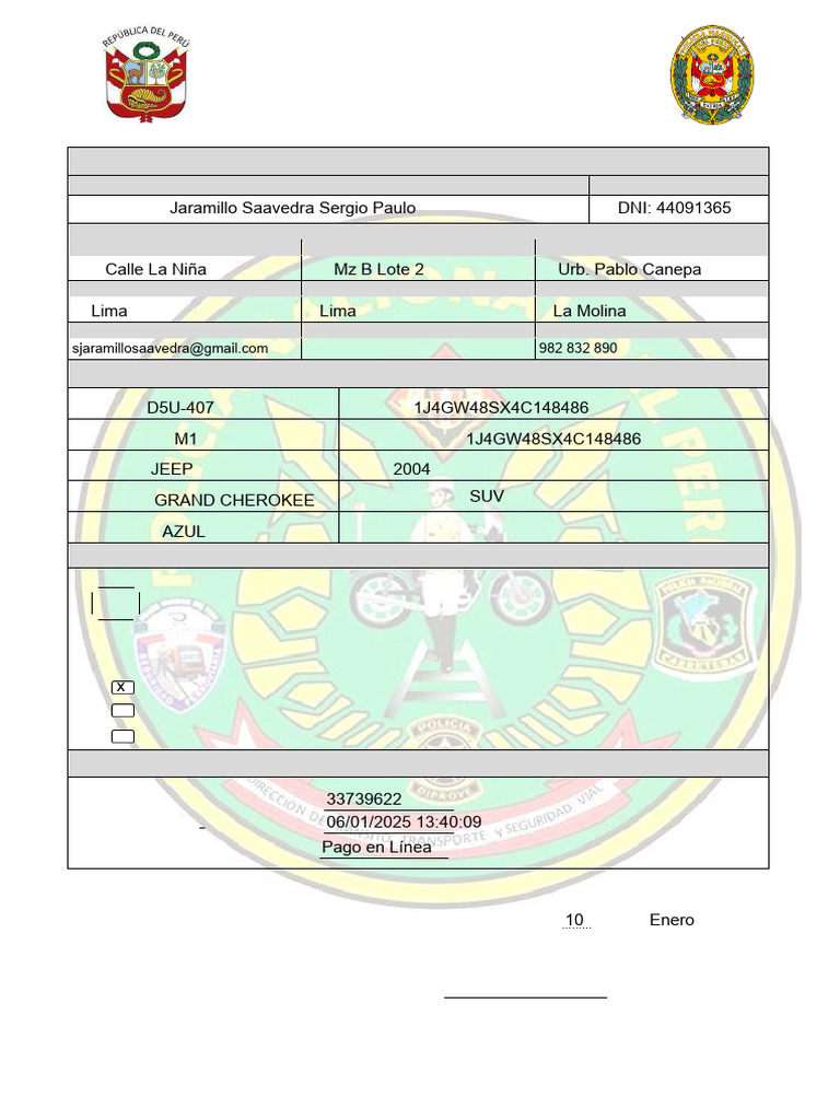 sOLICITUD lUNAS sERGIO | PDF | Policía