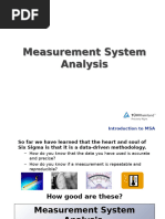 Measurement System Analysis (MSA) | PDF | Accuracy And Precision | Measurement