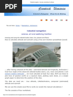 Celestial Navigation Formulas & Calculations | PDF | Navigation | Azimuth