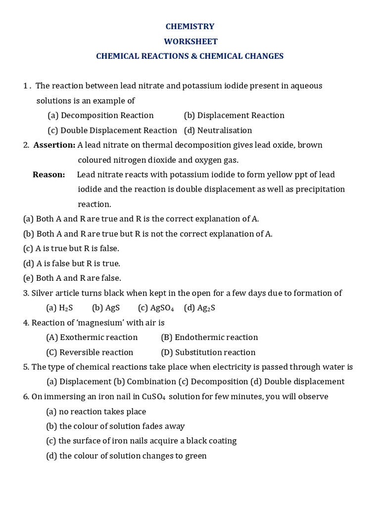 Chemical Equation and Reaction | PDF | Chemical Reactions | Oxide