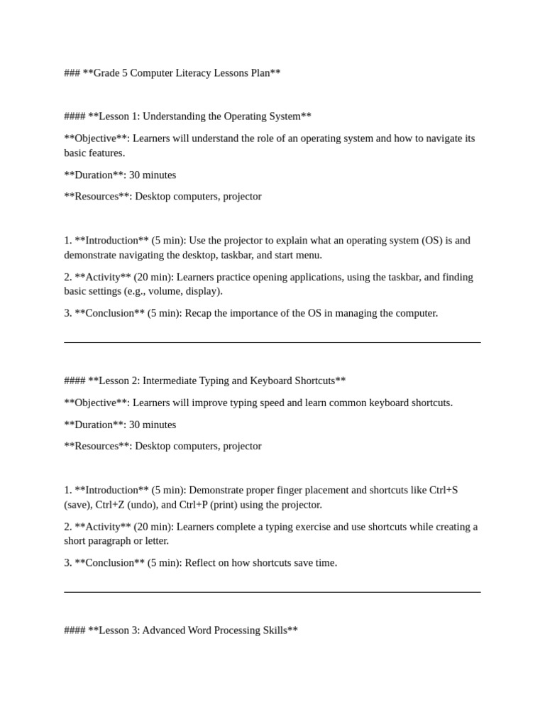 Grade 5 | PDF | Spreadsheet | Computer Keyboard