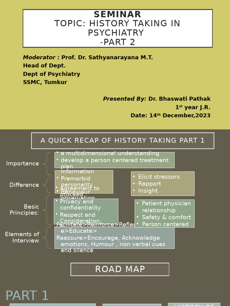History Taking p2 | PDF | Mental Disorder | Family