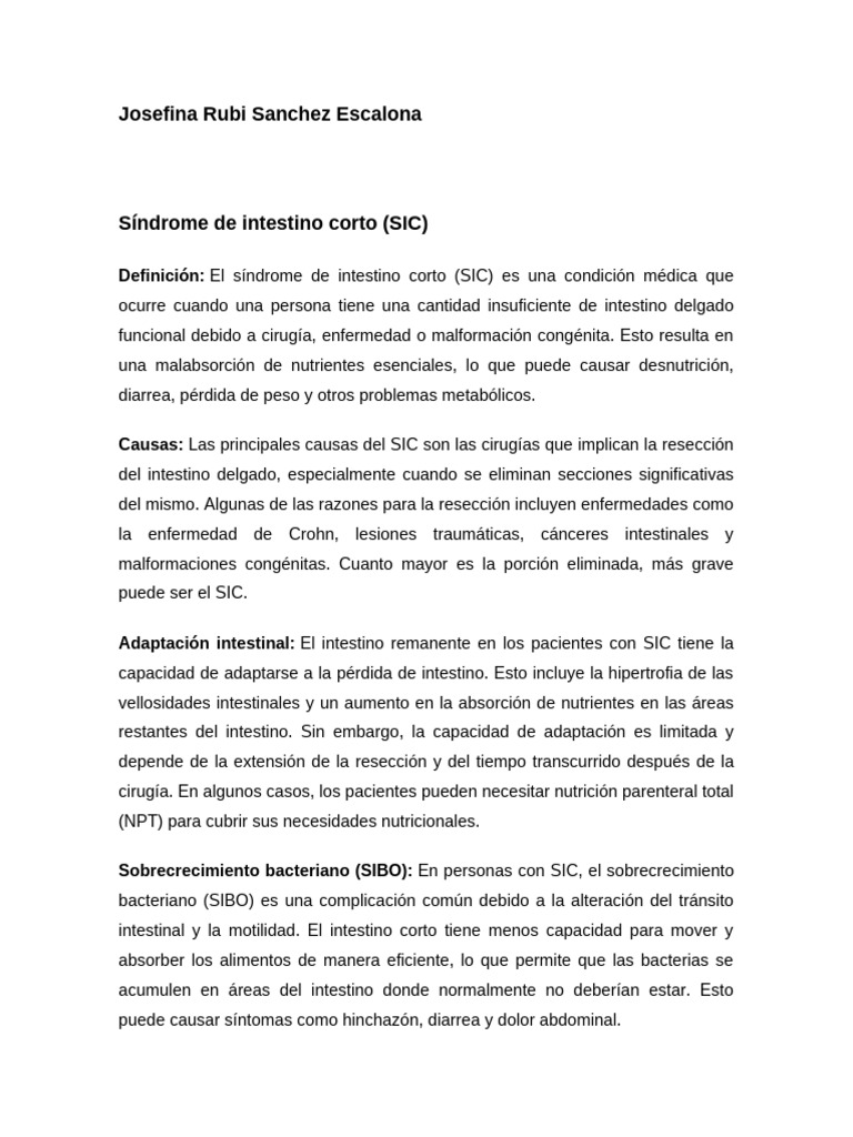 Resumen SIC | PDF | Enfermedades y trastornos humanos | Gastroenterología