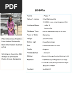 Biodata Format For Marriage For Girl | PDF