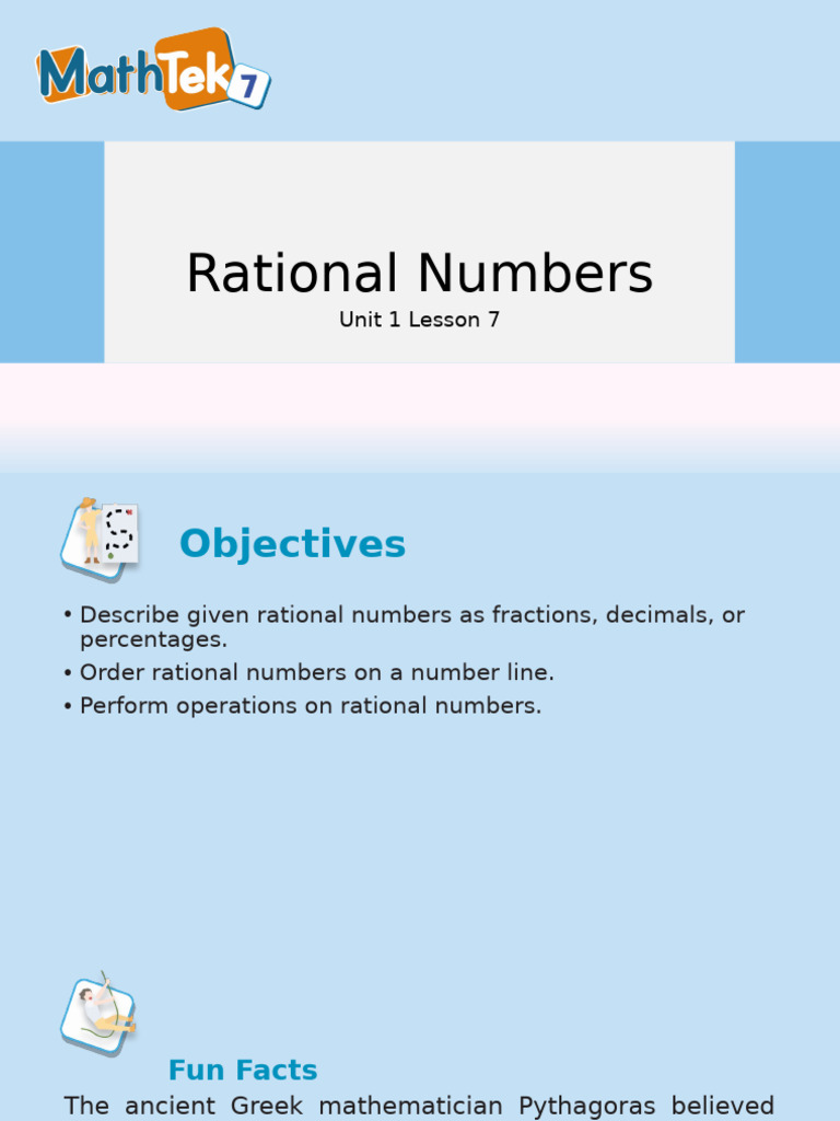 Understanding Rational Numbers and Operations | PDF | Numbers ...