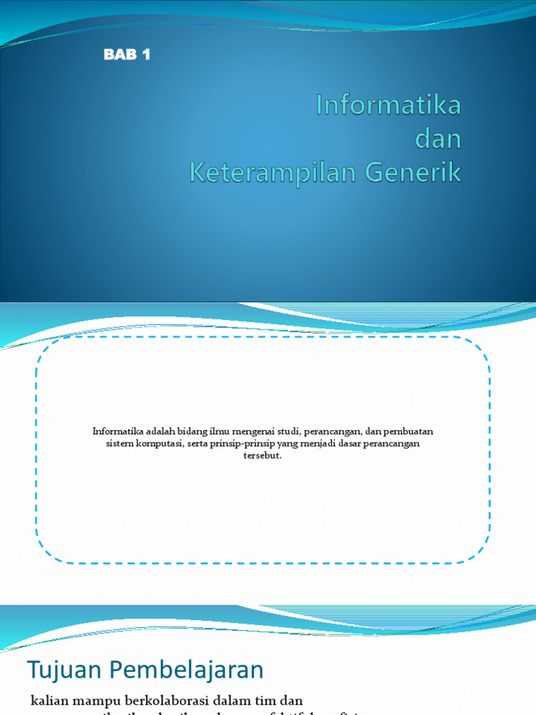 Materi Ajar Bab 1 Informatika Dan Keterampilan Generik Kelas 7 Semester ...