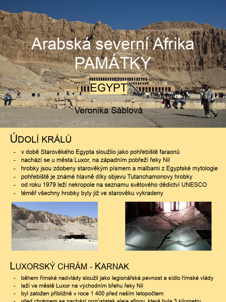 Veronika Sáblová - Arabská Severní Afrika - Prezentace | PDF