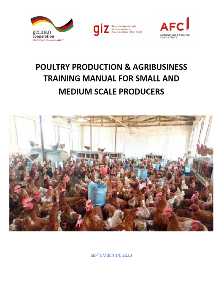 Poultry Production Training Manual | PDF | Chicken | Poultry Farming