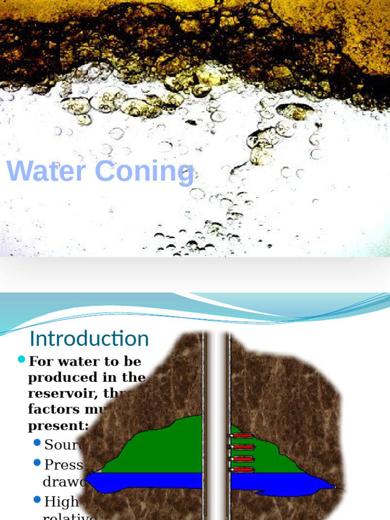 Course Water Coning | PDF | Petroleum Reservoir | Gases