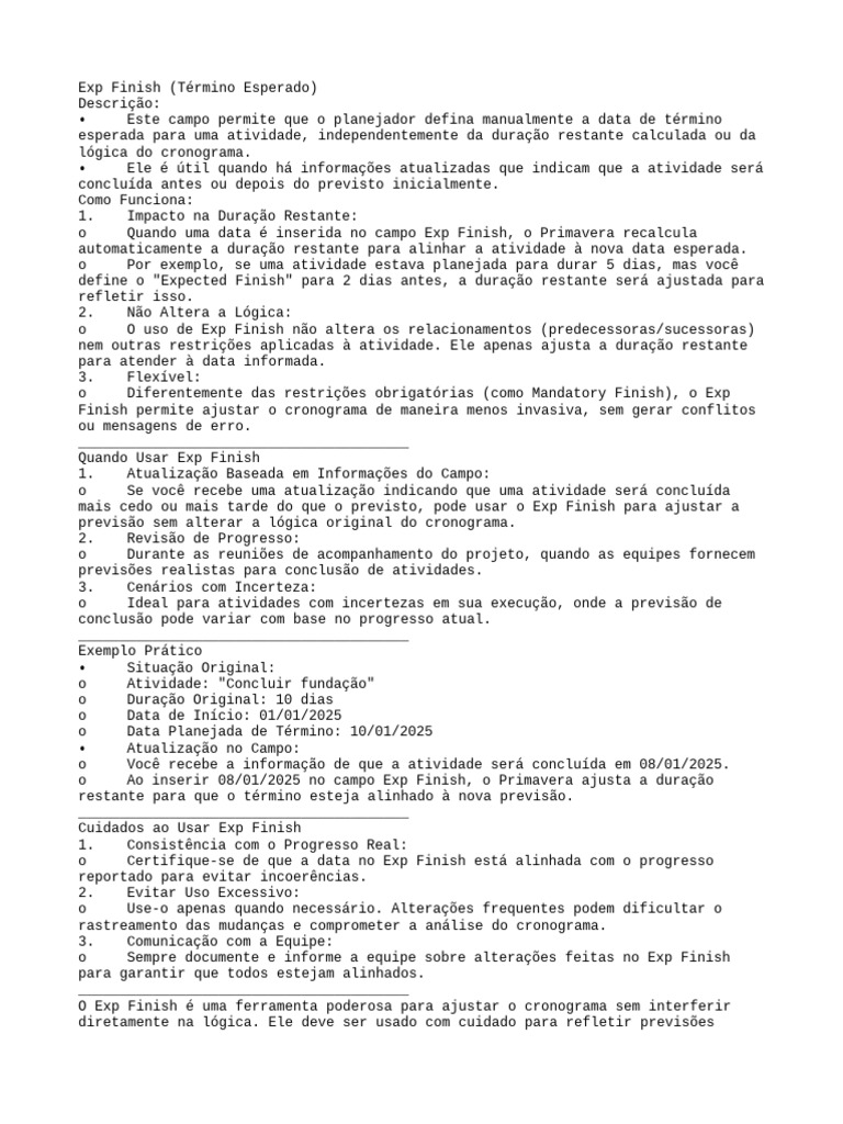Exp Finish Término Esperado | PDF | Lógica