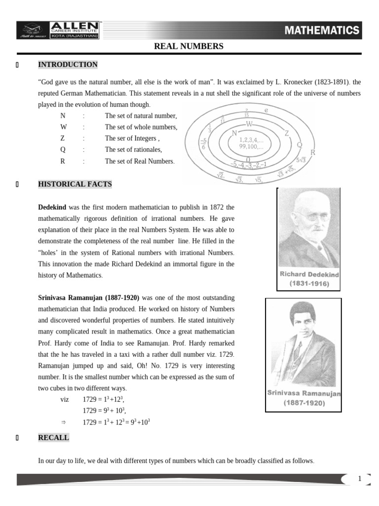 9. REAL NUMBERS | PDF | Numbers | Rational Number