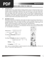 Class 10 Maths: Areas of Circles Notes | PDF | Circle | Area