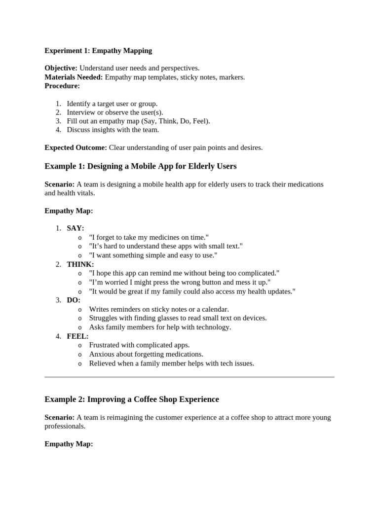 Design Thinking Problems | PDF | Usability