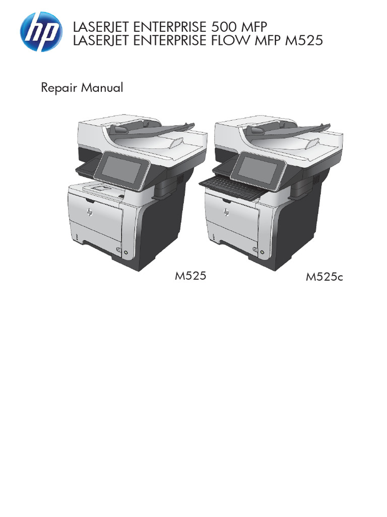 HP LaserJet M525 Repair Manual | PDF