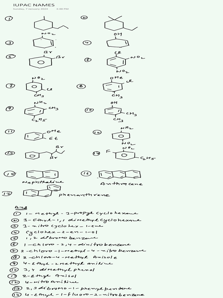 Iupac Names | PDF