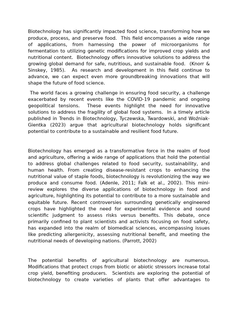 1 Research Compilation and Synthesis | PDF | Biotechnology | Agriculture