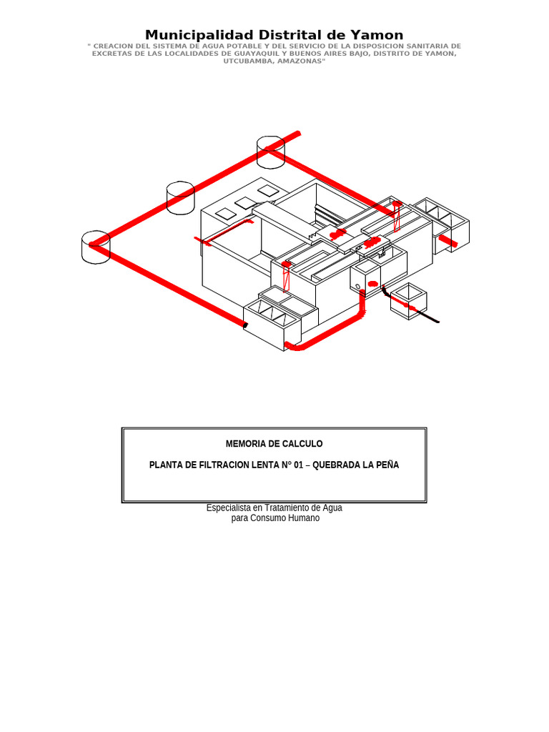 Sistema de Agua Potable en Yamón | PDF | Agua | Filtración