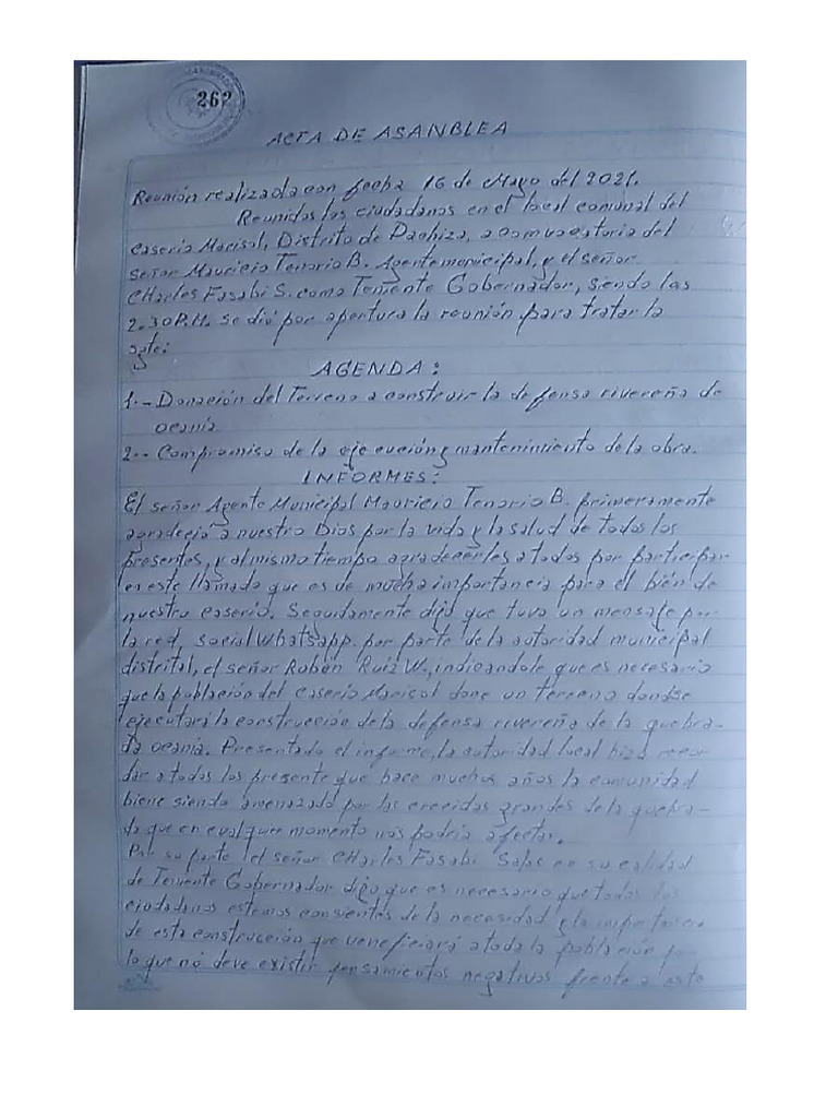 ACTA - REPARACIONES COLECTIVAS-MARISOL | PDF