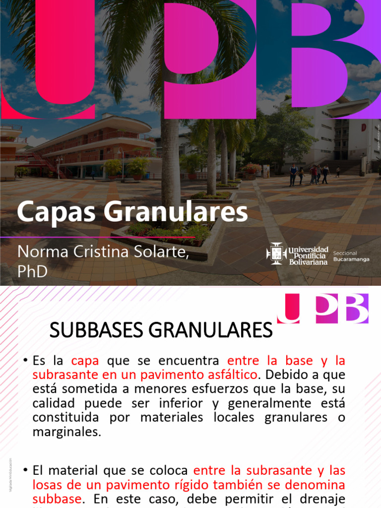 Subbases y Bases Granulares | PDF | Materiales | Ciencias fisicas