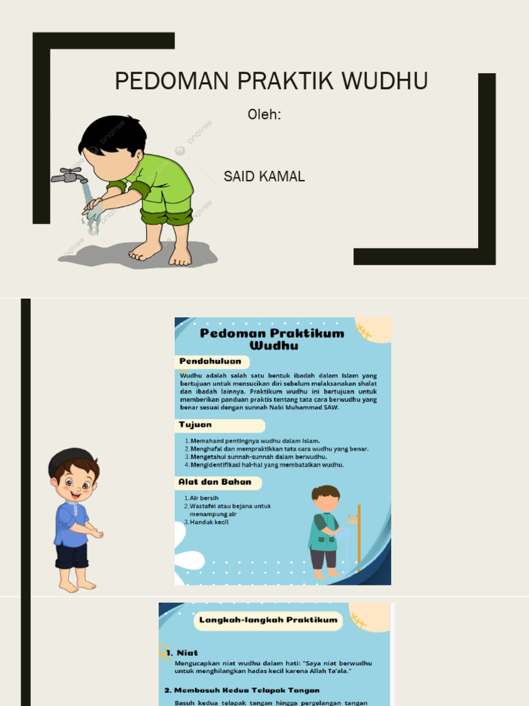 PEDOMAN PRAKTIK WUDHU | PDF