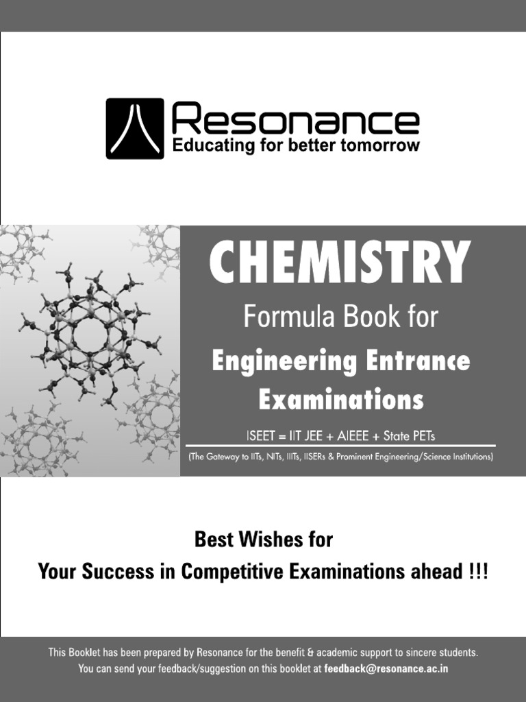 Chemistry Formula Booklet (1) | PDF