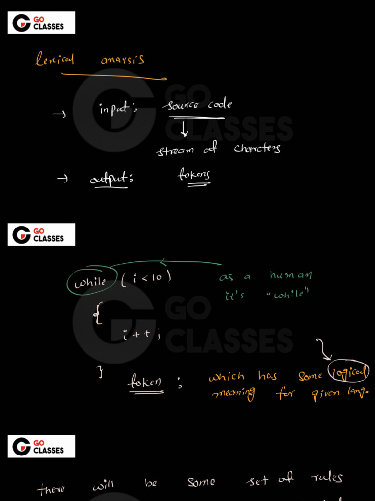 Lecture 1 Lexical Analysis | PDF