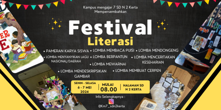 Spanduk Festival Literasi | PDF