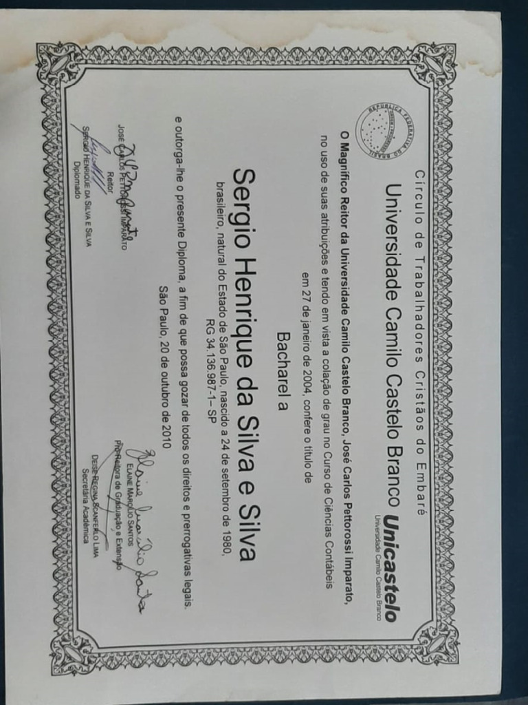 Diploma Frente Sergio | PDF